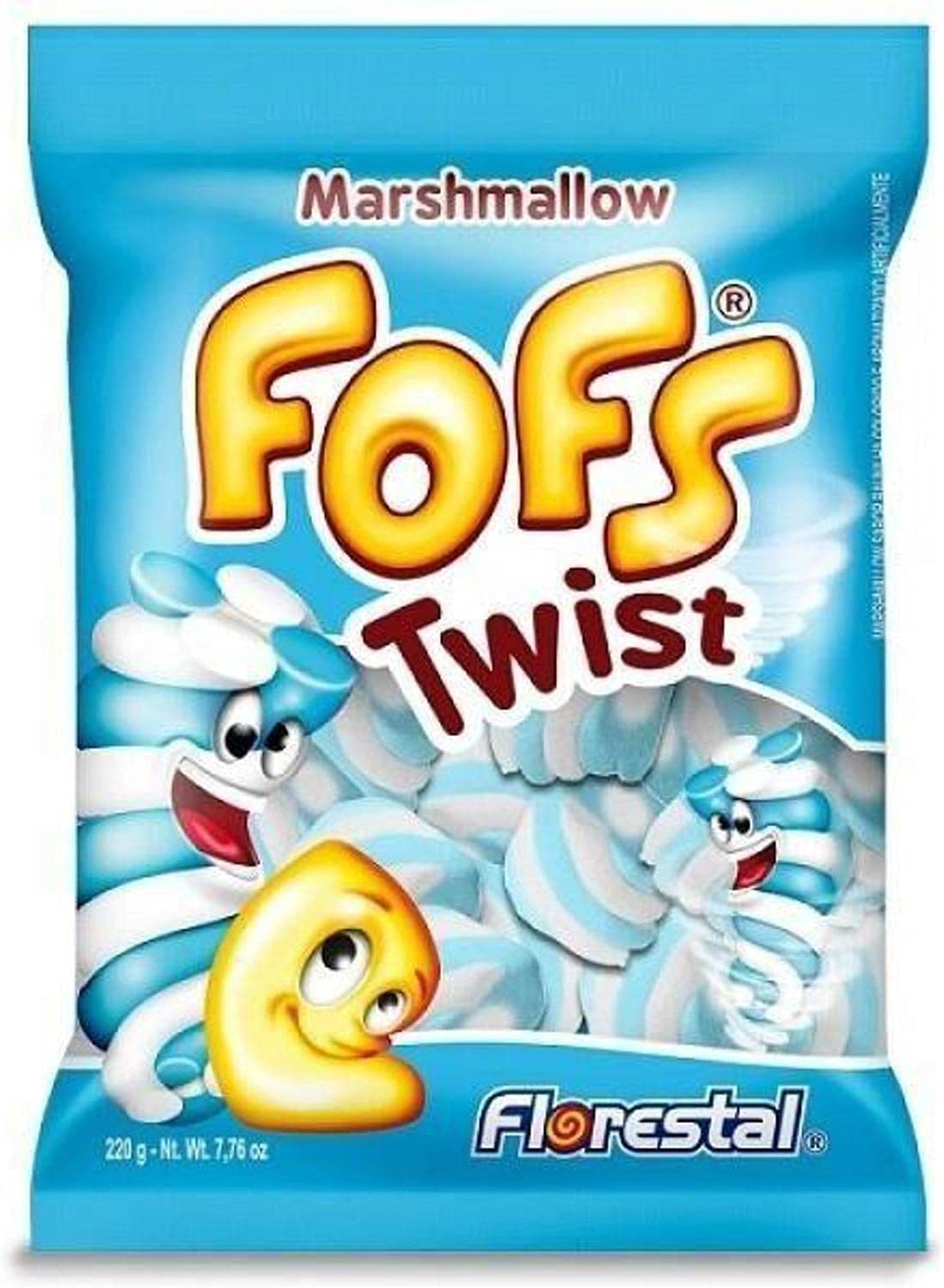 Marshmallow Twist Azul e Branco Fofs 220g