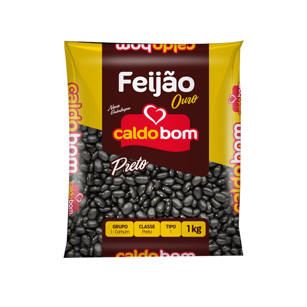 Feijao Preto Tipo 1 Caldo Bom Embalagem 1Kg Feijao Preto Tipo 1 Caldo Bom Embalagem 1Kg