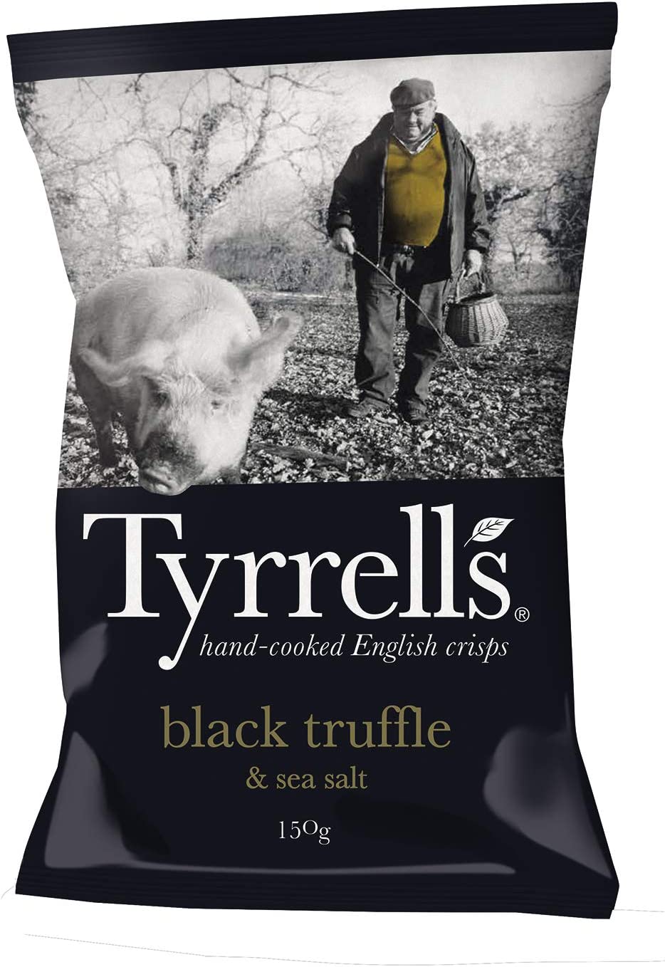 Batata Frita Trufa Preta e Sal Marinho Tyrrells 150g Batata Frita Trufa Preta e Sal Marinho Tyrrells 150g