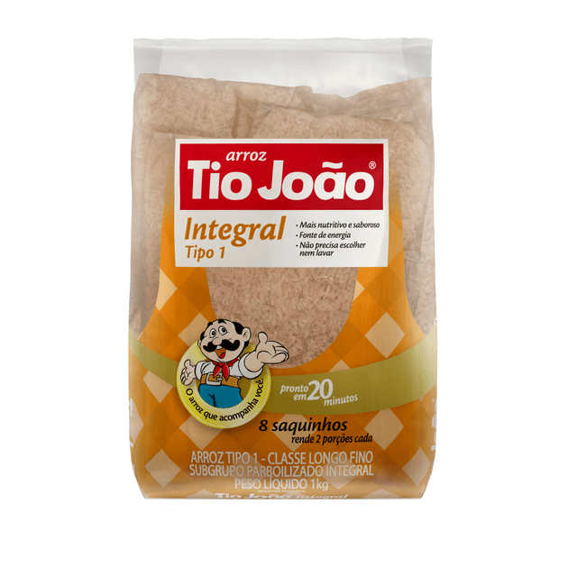 Arroz Parboilizado Integral Tipo 1 Tio João 1Kg Arroz Parboilizado Integral Tipo 1 Tio João 1Kg
