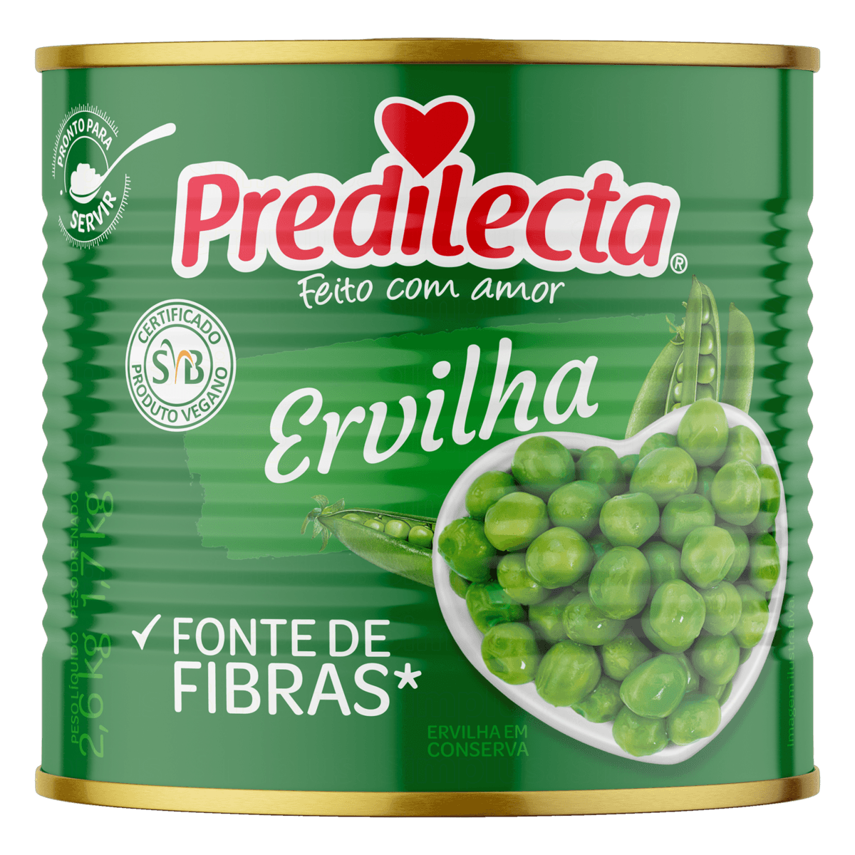 Ervilha Em Conserva Predilecta 1,7Kg Ervilha Em Conserva Predilecta 1,7Kg